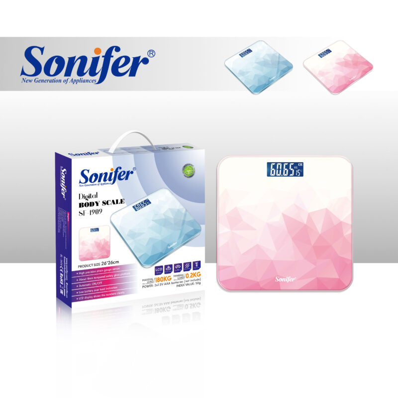 Sonifer SF-1909 body scale classic design digital electronic bathroom ...